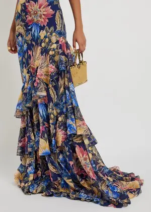 Etro Floral-print Chiffon Maxi Dress