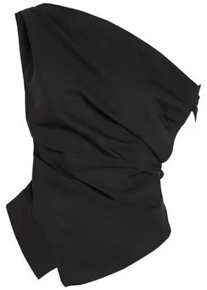 RÓHE Asymmetric Off-the-shoulder Top With Lapel Detail