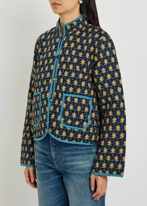 Polo Ralph Lauren Quilted Floral-print Cotton Jacket