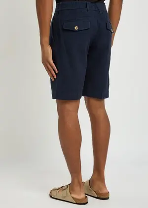 CHE Picket Textured Cotton Shorts