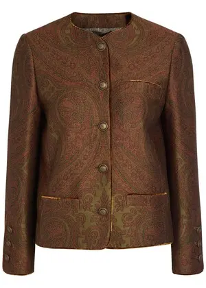 Etro Paisley Jacquard Tailored Woven Jacket