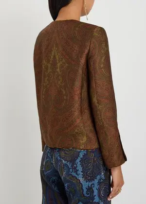 Etro Paisley Jacquard Tailored Woven Jacket