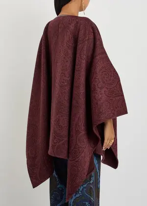 Etro Paisley-print Wool-blend Cape