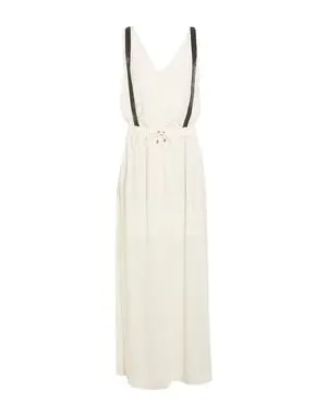 Brunello Cucinelli Ivory Silk Maxi Dress