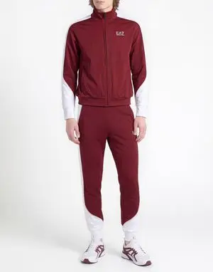 EA7 Tracksuit Burgundy Size Polyester, Elastane