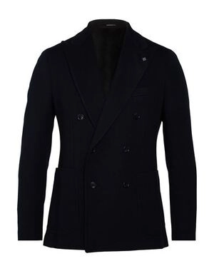 Tagliatore Blazer Size Polyester, Virgin Wool, Acrylic - Navy