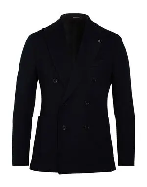 Tagliatore Blazer Size Polyester, Virgin Wool, Acrylic - Navy