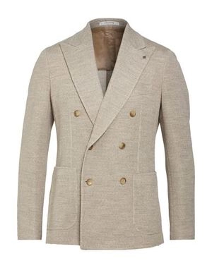 Tagliatore Blazer Size Polyester, Virgin Wool, Acrylic - Sand
