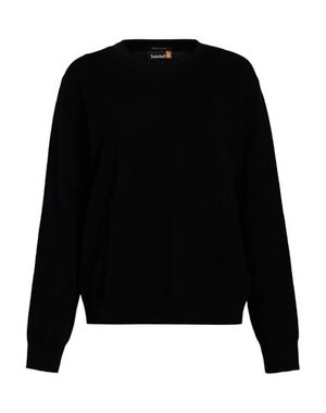Timberland Embroidered Logo Wool Blend Sweater - Black