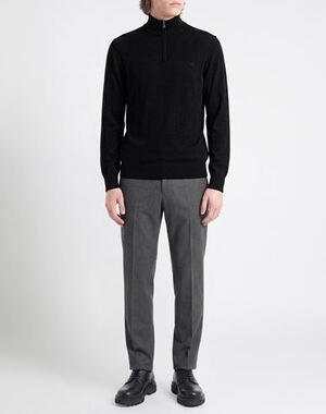Paul & Shark Virgin Wool And Lyocell Half-zip Sweater