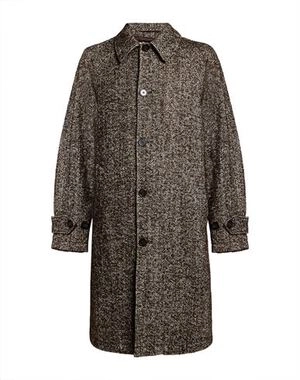 Officine Générale Coat Chocolate Size Cotton, Polyester, Polyamide, Virgin Wool, Polyacrylic - Brown