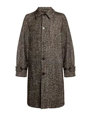 Officine Générale Double-breasted Tweed Herringbone Coat