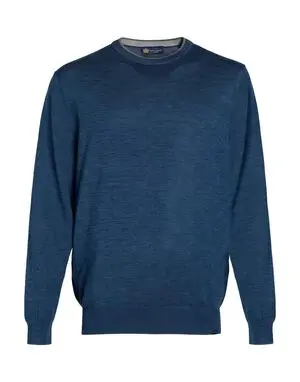 Paul & Shark Virgin Wool And Silk Blend Sweater - Blue