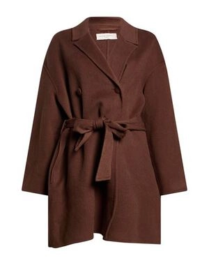 Officine Générale Coat Chocolate Size Wool - Brown