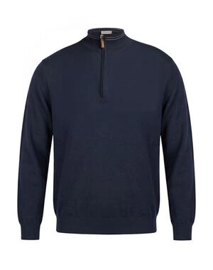 Paul & Shark Man Turtleneck Midnight Blue Size L Virgin Wool, Cashmere Midnight Blue