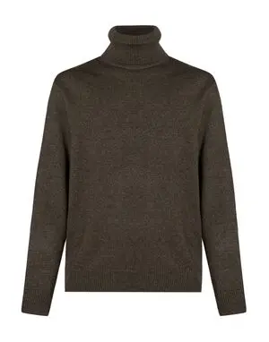 Paul & Shark Virgin Wool, Viscose, And Cashmere Turtleneck Sweater - Brown