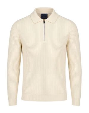 Paul & Shark Cream Wool & Nylon Sweater - White