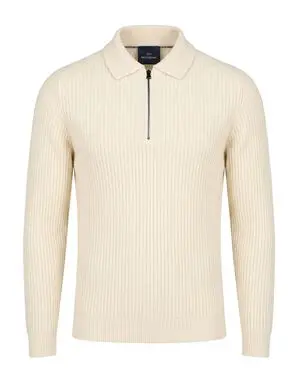 Paul & Shark Cream Wool & Nylon Sweater