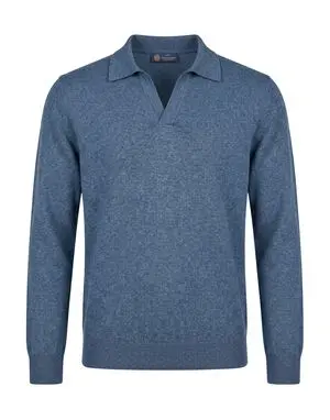 Paul & Shark Virgin Wool, Viscose, And Cashmere Polo Sweater