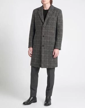DEPARTMENT 5 Single-breasted Checked Wool Coat