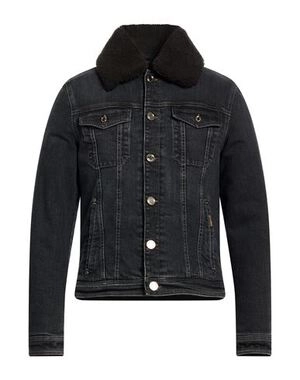MOORER Denim Outerwear Size Cotton, Elastane, Cow Leather - Black