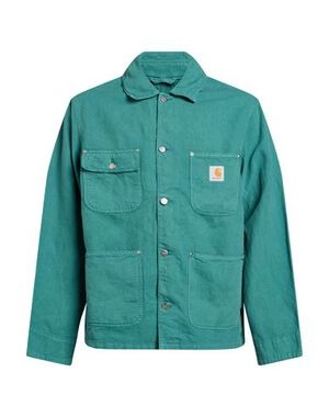 Carhartt Jacket Emerald Size Cotton, Linen - Green
