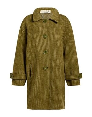 SIYU Coat Size Merino Wool - Green