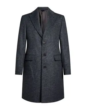 TOMBOLINI Single-breasted Wool Blend Coat
