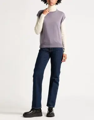 Brunello Cucinelli Lilac Cashmere Sleeveless Crewneck Sweater