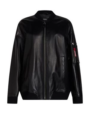Dsquared2 Jacket Size Ovine Leather - Black