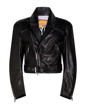 Dsquared2 Jacket Size Cow Leather - Black