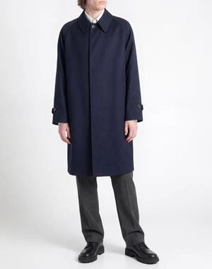 JACOB COHЁN Overcoat & Trench Coat In Midnight Virgin Wool