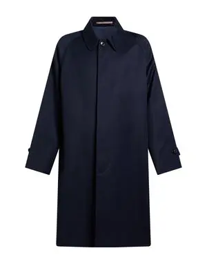 JACOB COHЁN Overcoat & Trench Coat In Midnight Virgin Wool