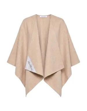 Max Mara Cape Size Alpaca Wool, Polyamide, Wool - Beige