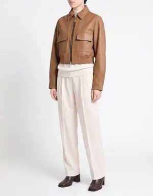 Hogan Leather Bomber Jacket