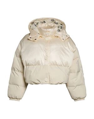 Armani Exchange Padded Jacket With Hood - Ivory