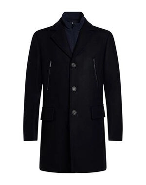 Paul & Shark Coat Midnight Size Virgin Wool, Nylon, Cashmere - Blue