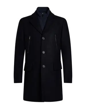 Paul & Shark Midnight Virgin Wool, Nylon, Cashmere Coat