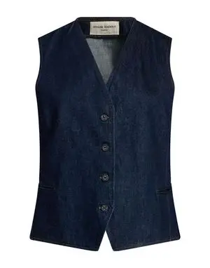 Officine Générale Tailored Vest In Organic Cotton And Cotton