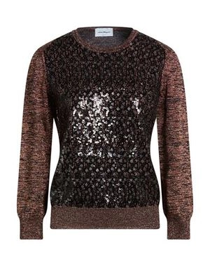 FERRAGAMO Virgin Wool Viscose Blend Sweater - Black