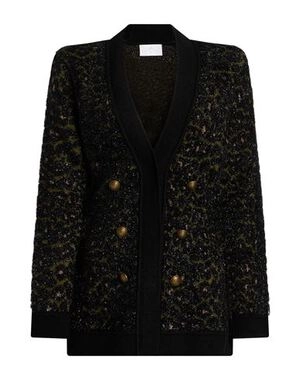 NENETTE Multicolor Metallic Button-embellished Knit Cardigan
