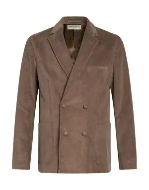Officine Générale Blazer Taupe Size Cotton, Elastane