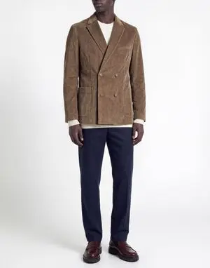 Officine Générale Blazer Taupe Size Cotton, Elastane