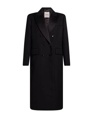Sandro Coat Size Cotton, Polyester, Virgin Wool - Black
