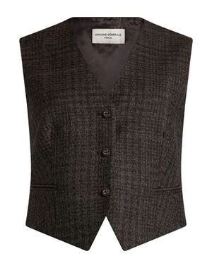 Officine Générale Tailored Vest Size Virgin Wool - Brown