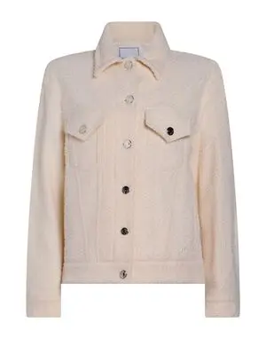 JACOB COHЁN Jacket Ivory Size Wool