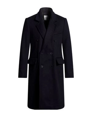 Sandro Coat Midnight Size Virgin Wool, Cashmere - Blue