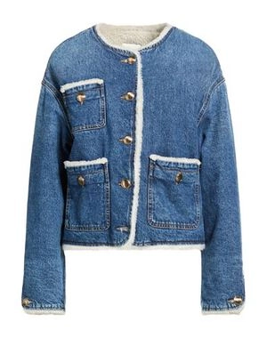 Sandro Denim Outerwear Size Cotton, Polyester, Acrylic - Blue