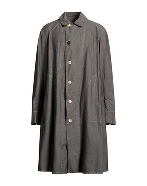 MAISON MARGIELA Overcoat & Trench Coat Size Cotton - Grey