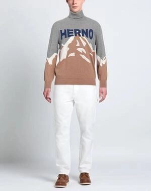 Herno Turtleneck Camel Size Virgin Wool, Cashmere